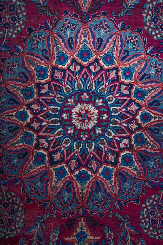 Antique Royal Kirman - Ornate Mandala | Antique Persian Carpets ...